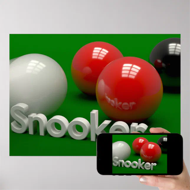 Snooker Poster | Zazzle