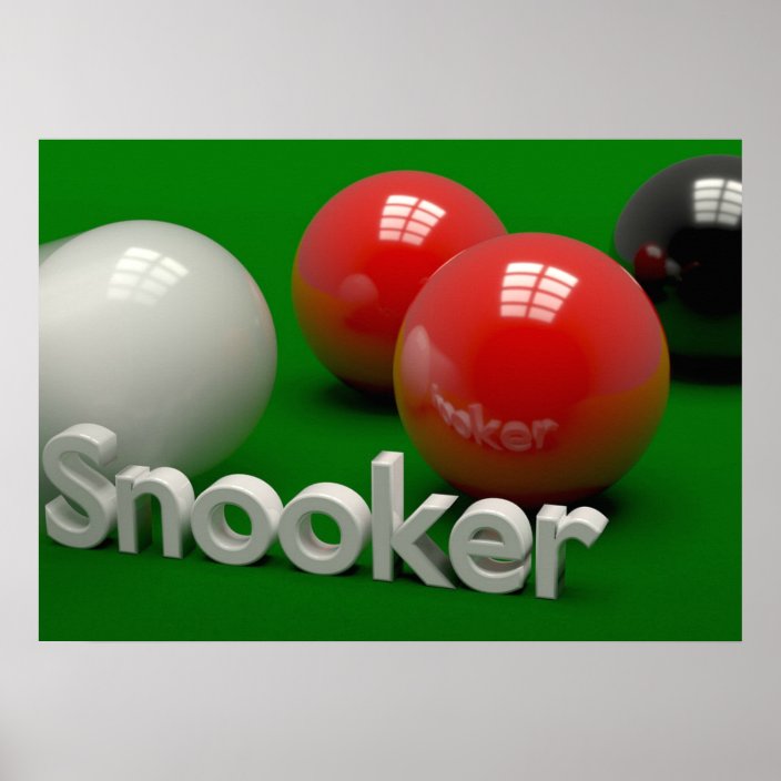 Snooker Poster | Zazzle.com