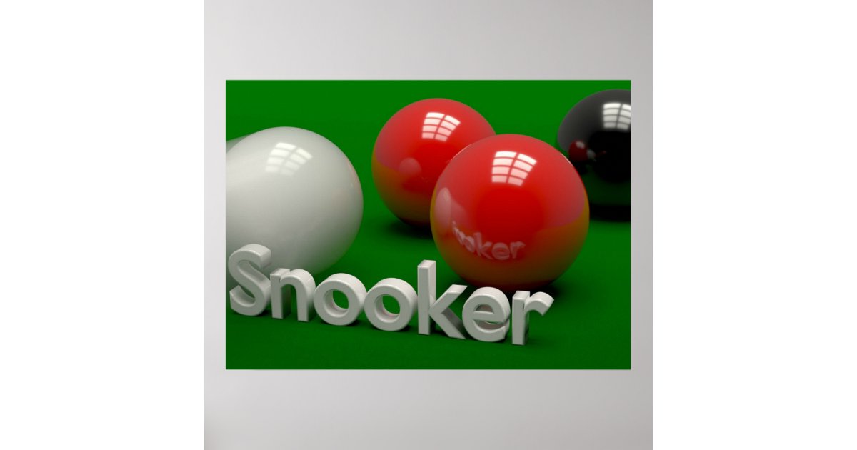 Snooker Poster | Zazzle