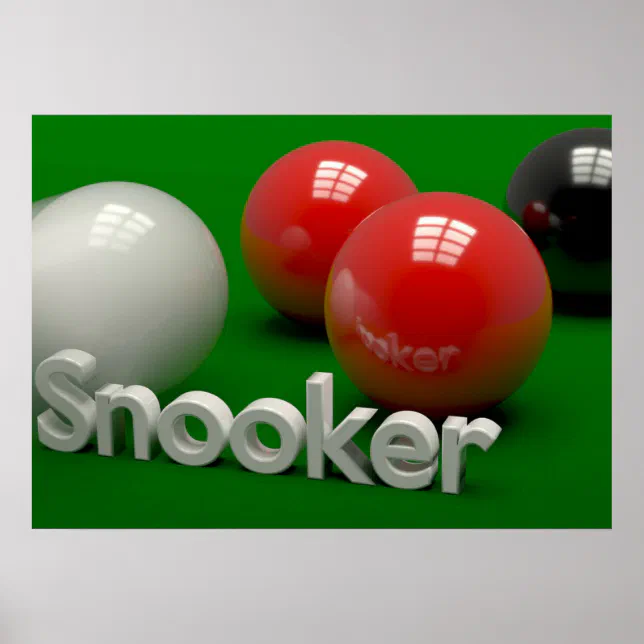 Snooker Poster | Zazzle