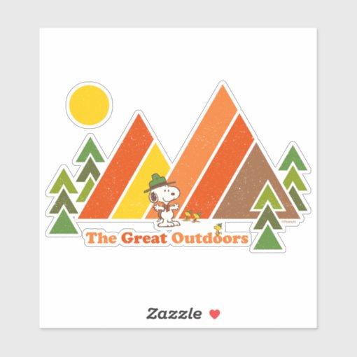 Snoopy | Beagle Scout - The Great Outdoors Sticker | Zazzle