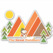 Snoopy | Beagle Scout - The Great Outdoors Sticker | Zazzle