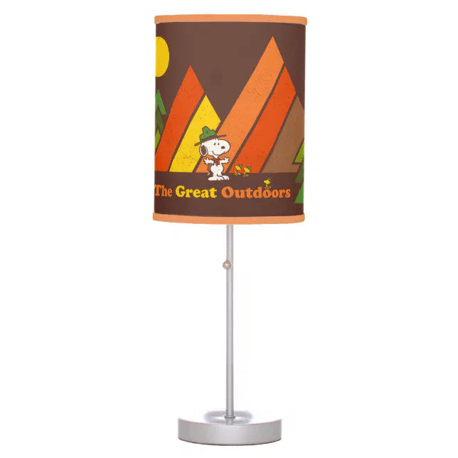 Snoopy | Beagle Scout - The Great Outdoors Table Lamp | Zazzle