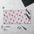 Snoopy Black & Magenta Pattern Desk Mat | Zazzle