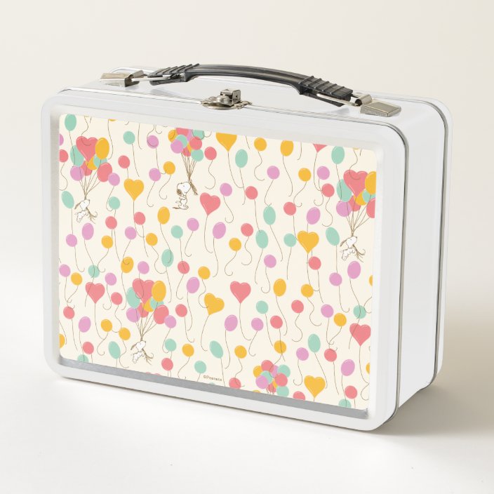 Snoopy Bunches of Balloons Pattern Metal Lunch Box | Zazzle.com