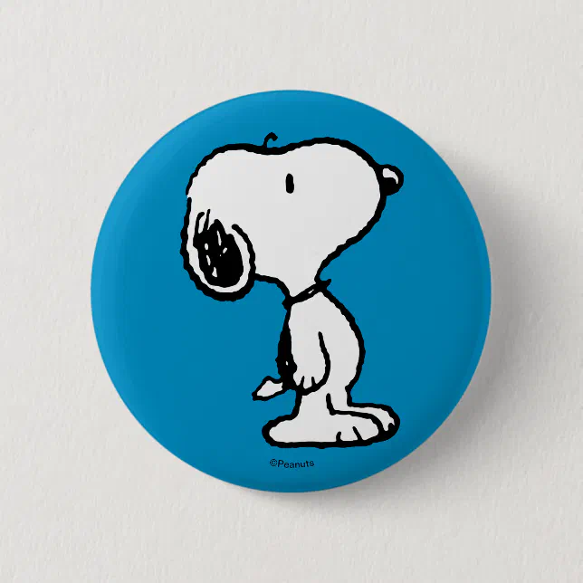 Snoopy Classic Comics Button | Zazzle