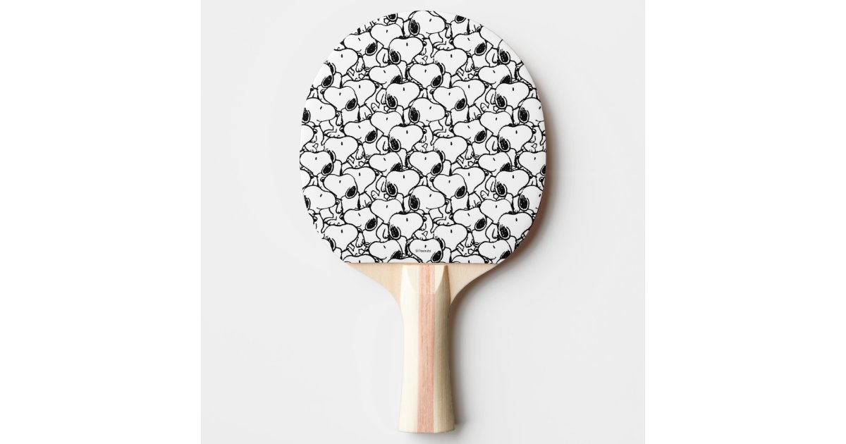 Snoopy Classic Comics Pattern Ping Pong Paddle | Zazzle
