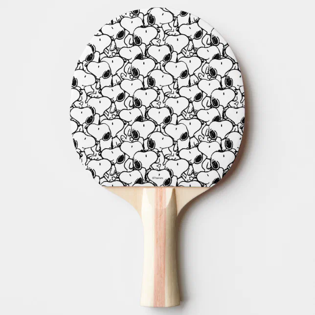 Snoopy Classic Comics Pattern Ping Pong Paddle | Zazzle