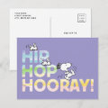 Snoopy Hip Hop Hooray Easter Postcard | Zazzle