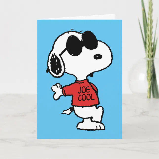 Snoopy "Joe Cool" Standing Card | Zazzle