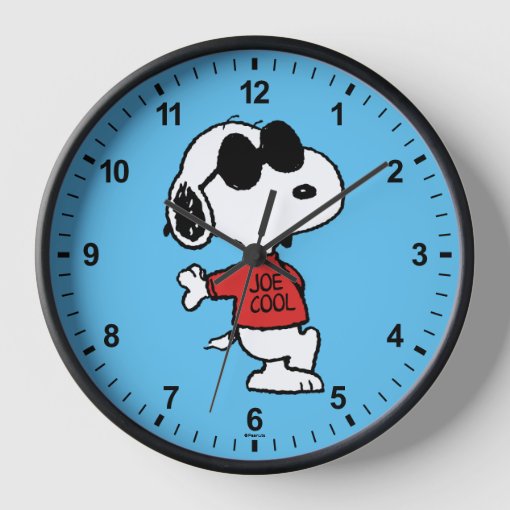 Snoopy "Joe Cool" Standing Clock | Zazzle