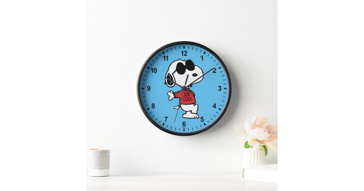 Snoopy "Joe Cool" Standing Clock | Zazzle
