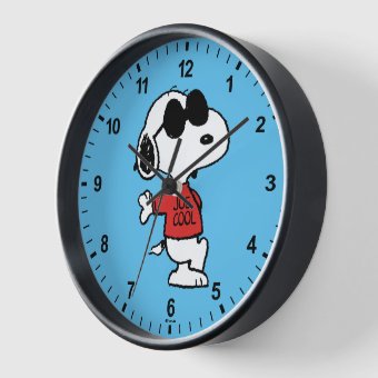 Snoopy "Joe Cool" Standing Clock | Zazzle