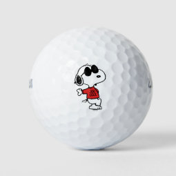 Snoopy "Joe Cool" Standing Golf Balls | Zazzle