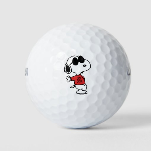 Snoopy "Joe Cool" Standing Golf Balls | Zazzle