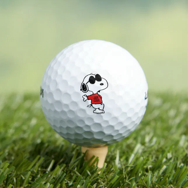 Snoopy "Joe Cool" Standing Golf Balls | Zazzle
