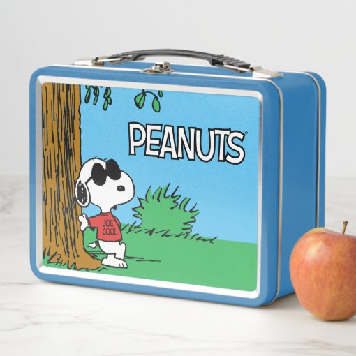 Snoopy "Joe Cool" Standing Metal Lunch Box | Zazzle