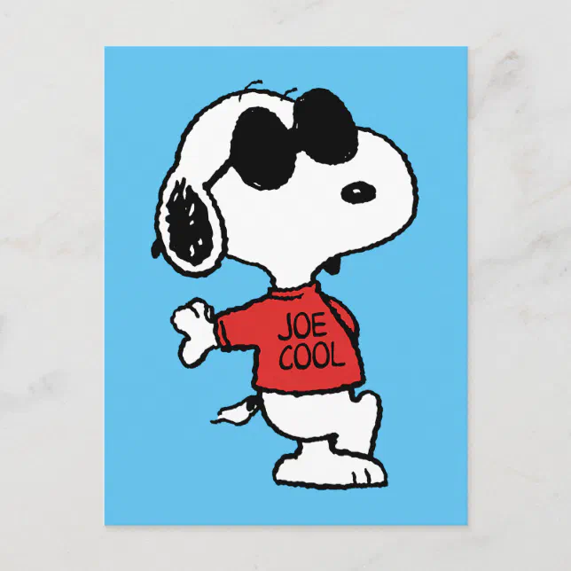 Snoopy "Joe Cool" Standing Postcard | Zazzle