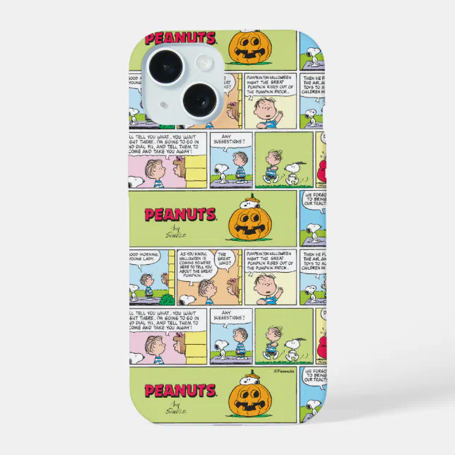 Snoopy & Linus | The Great Pumpkin News iPhone 15 Case | Zazzle