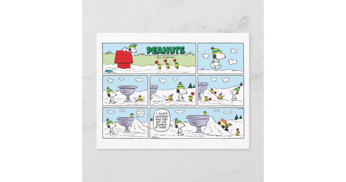 Snoopy & The Zamboni Crew Postcard | Zazzle