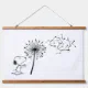 Snoopy With Dandelion Hanging Tapestry | Zazzle