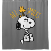 Snoopy & Woodstock - All Smiles Shower Curtain | Zazzle