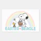 Snoopy & Woodstock - Easter Beagle Rectangular Sticker | Zazzle