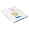 Snorkeling White Goose Notepad | Zazzle