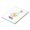 Snorkeling White Goose Notepad | Zazzle