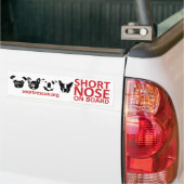 SNORT Short Nose Onboard Bumper Sticker | Zazzle