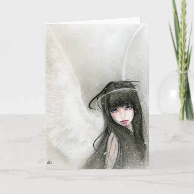 Snow Angel Greeting Card | Zazzle
