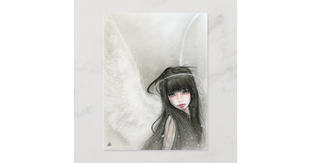 Snow Angel Postcard | Zazzle