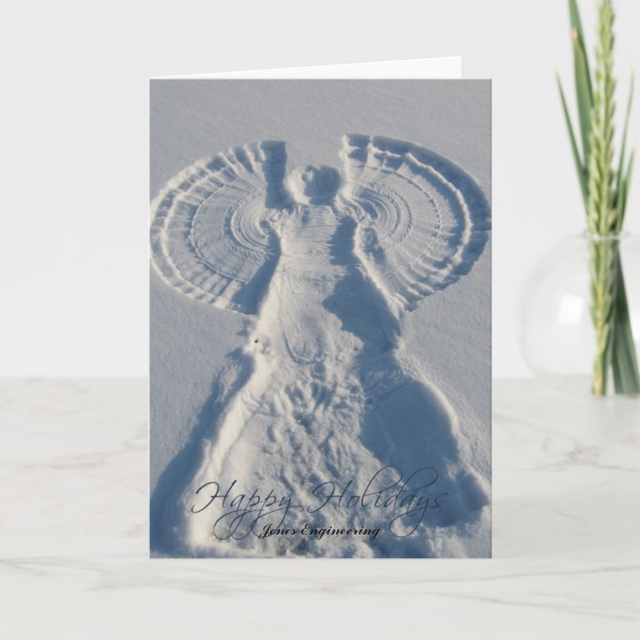 Snow Angel Wishes You Happy Holidays Holiday Card | Zazzle.com
