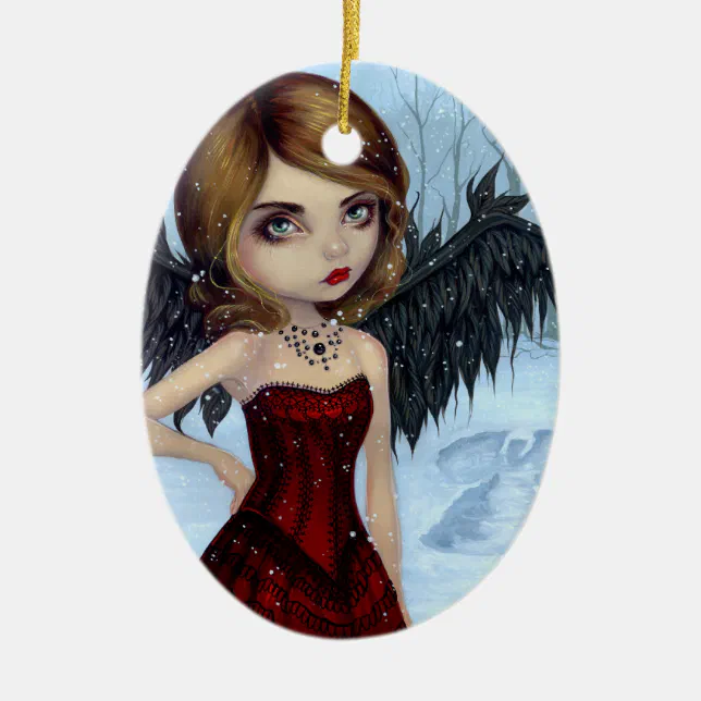 "Snow Angels" Ornament | Zazzle