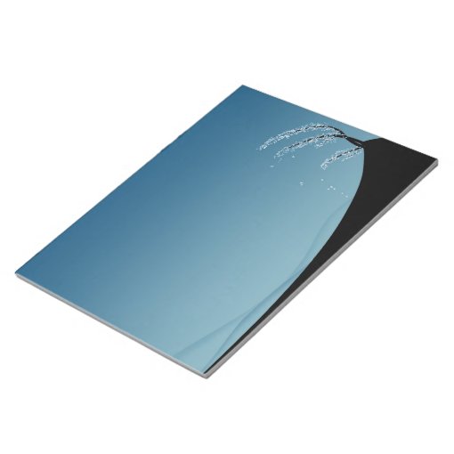 Snow-Covered Season Landscape Notepad | Zazzle