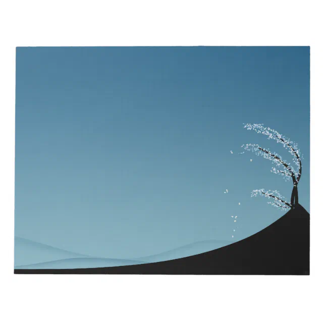 Snow-Covered Season Landscape Notepad | Zazzle