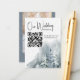 Snow Forest Winter Wedding Website QR Code Enclosure Card | Zazzle