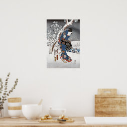 Snow Geisha - Posters & Prints | Zazzle