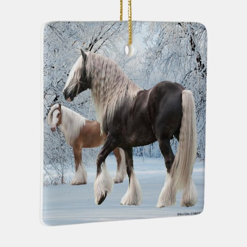 "Snow Gypsies" Holiday Ornament | Zazzle