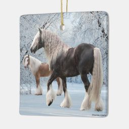 "Snow Gypsies" Holiday Ornament | Zazzle