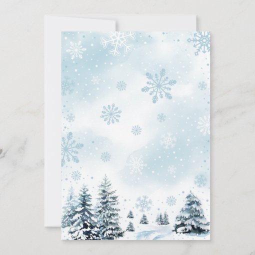 Snow in Love Winter Snowflakes Bridal Shower Invitation | Zazzle