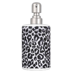 Snow Leopard Animal Print Bathroom Set | Zazzle
