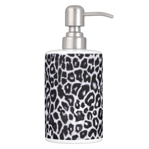 Snow Leopard Animal Print Bathroom Set | Zazzle