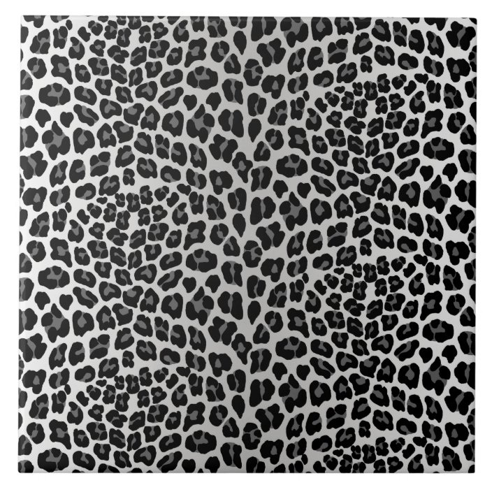 Snow leopard ceramic tile | Zazzle.com