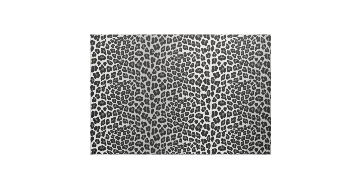 Snow Leopard Fabric | Zazzle