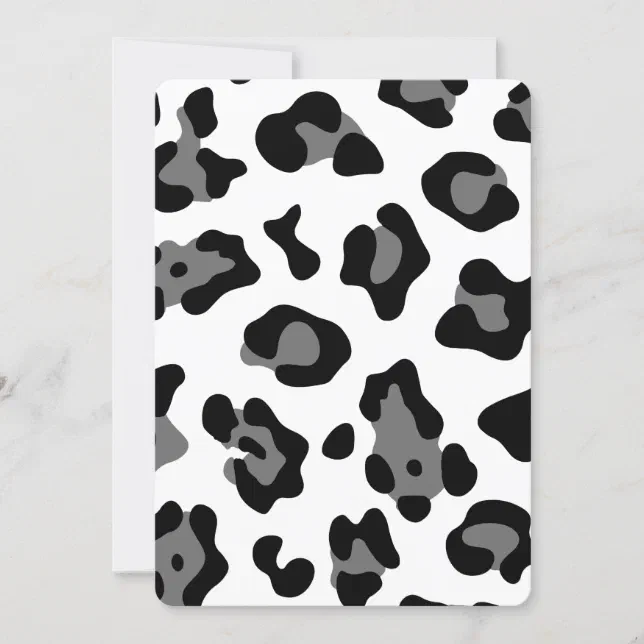 snow leopard invitation | Zazzle