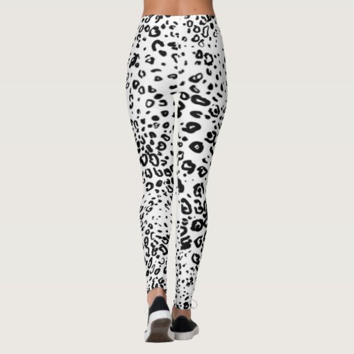 Snow Leopard Pattern Leggings | Zazzle