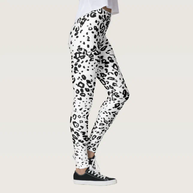 Snow Leopard Pattern Leggings | Zazzle