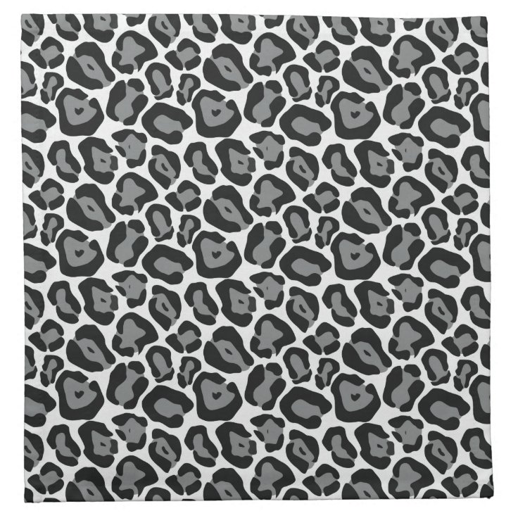 Snow Leopard Pattern Napkins | Zazzle