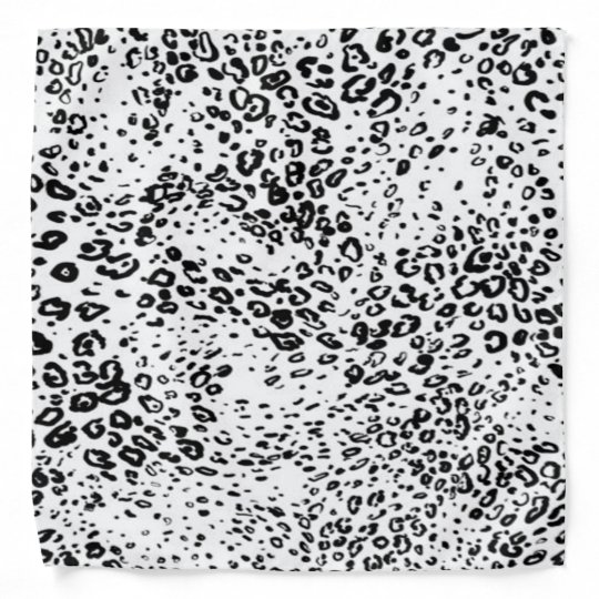 Snow Leopard Print Bandana | Zazzle.com